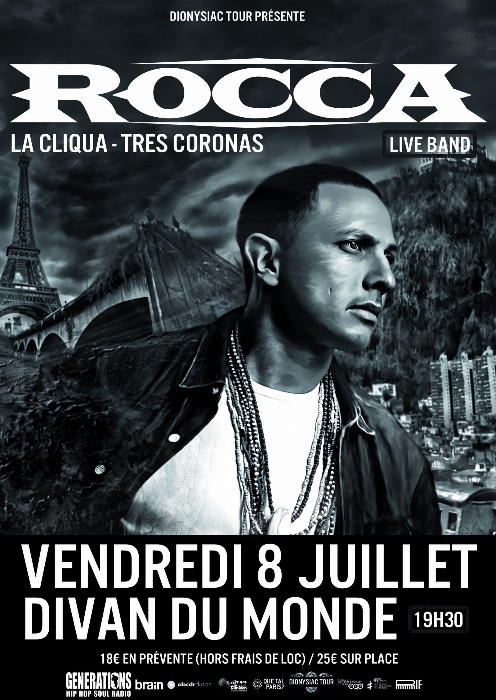 Rocca en concert à Paris - Sidekicks - Abcdr du Son