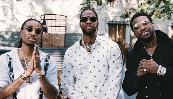 2 chainz, Gucci Mane et Quavo descendent quelques boissons sans forcer ...